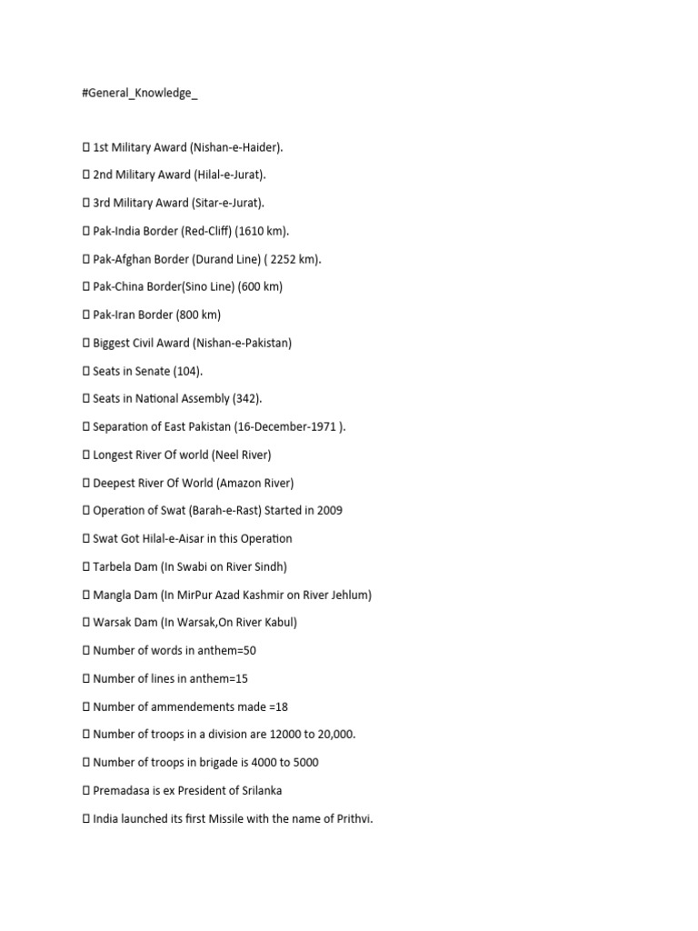 GK Pakistan Physical | PDF