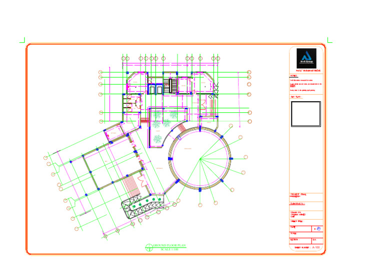 Ground Floor Plan Layout 1:100 | PDF