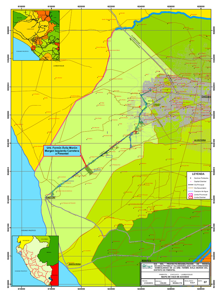 Anexo #07 Mapa Vias de Acceso | Descargar gratis PDF | Perú | Comunidad ...