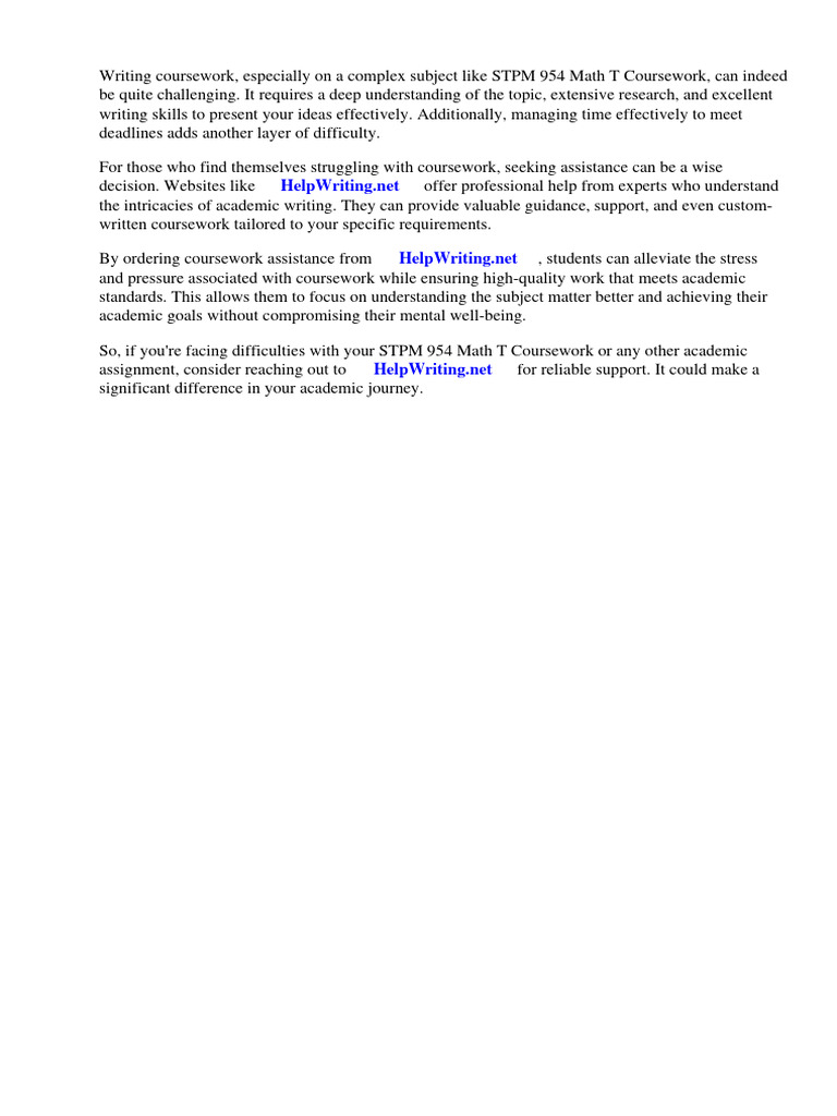 STPM 954 Math T Coursework 2014 Sem 3 | PDF | Mathematics | Equations