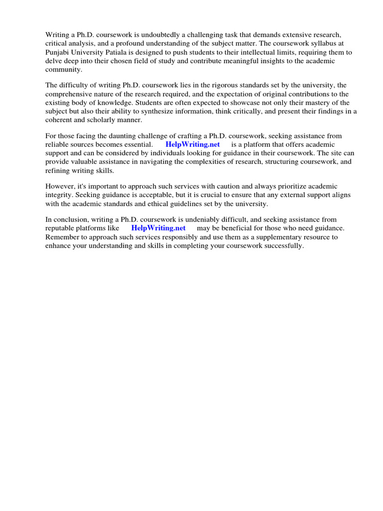 PHD Course Work Syllabus Punjabi University Patiala | PDF | Monopoly ...