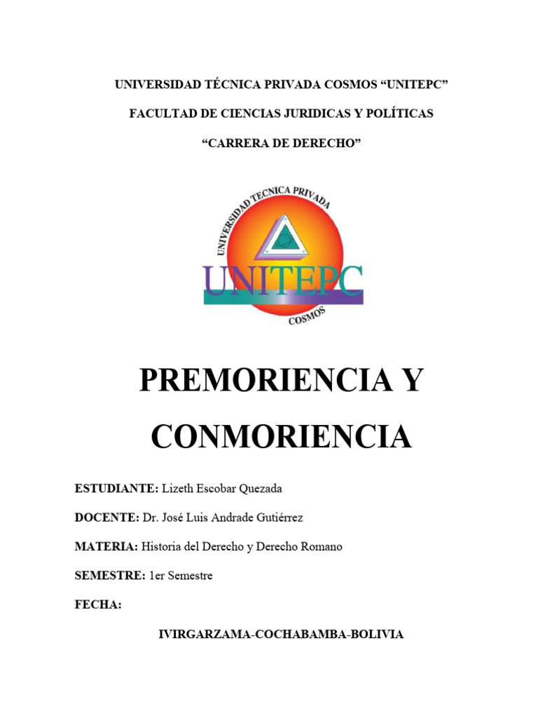 Conmoriencia Premorencia | PDF