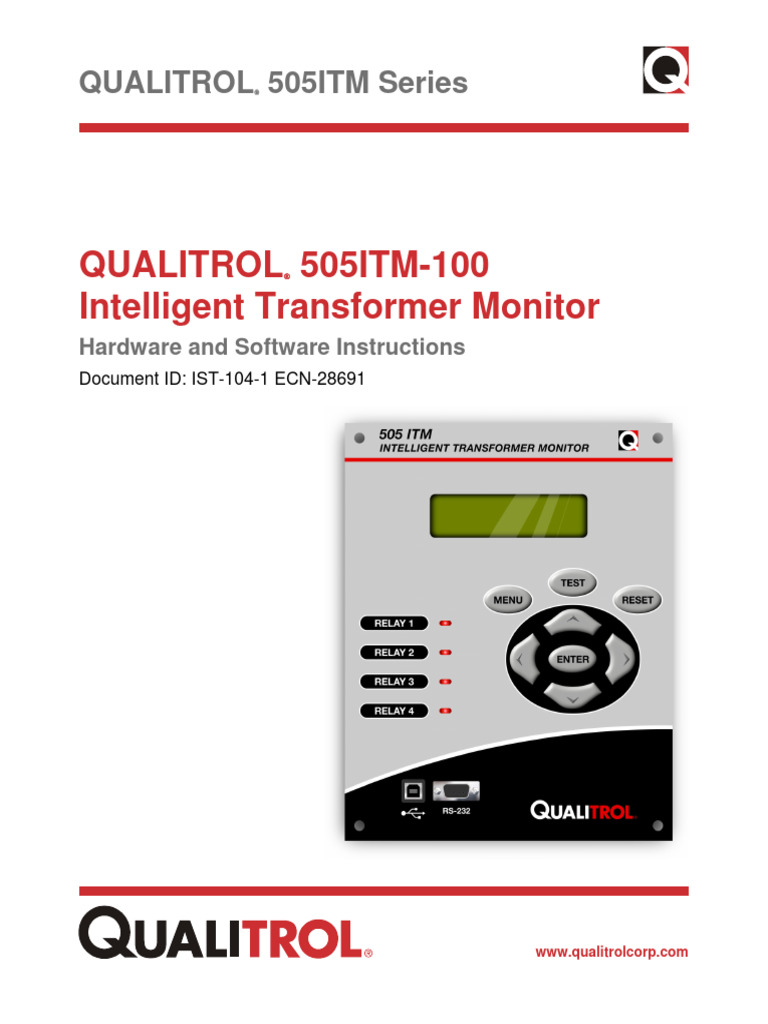 ITM505 HW SW Instructions | PDF | Relay | Transformer