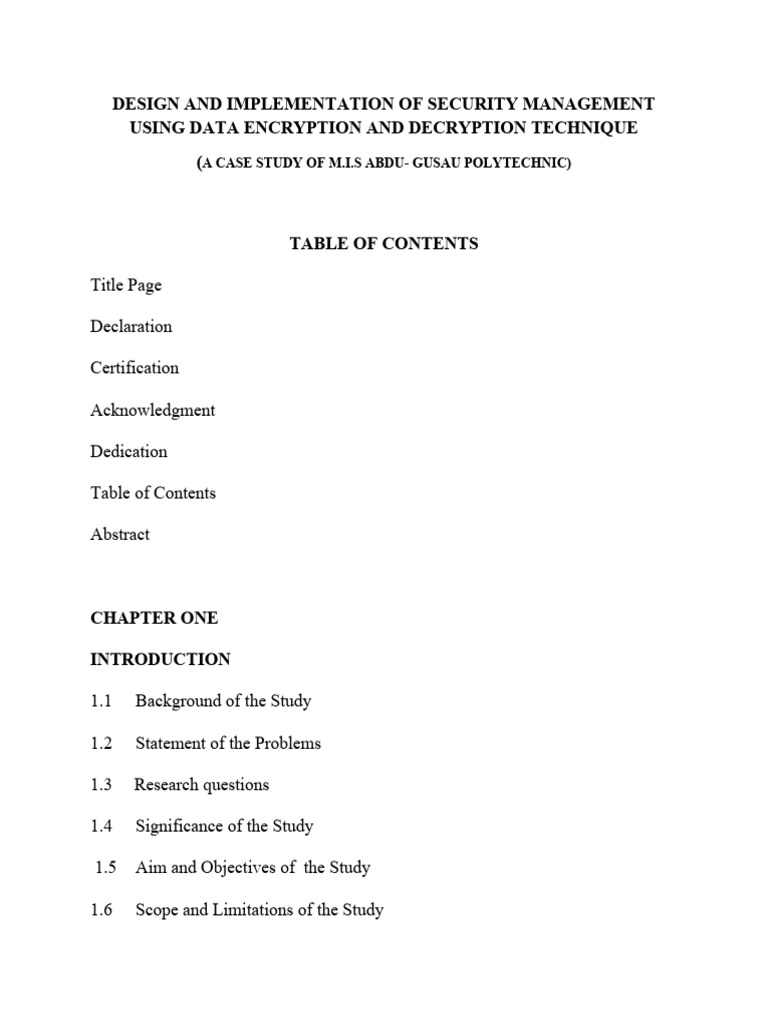 Design and Implementation of Security Management Using Data Encryption ... Design and Implementation of Security Management Using Data Encryption ...