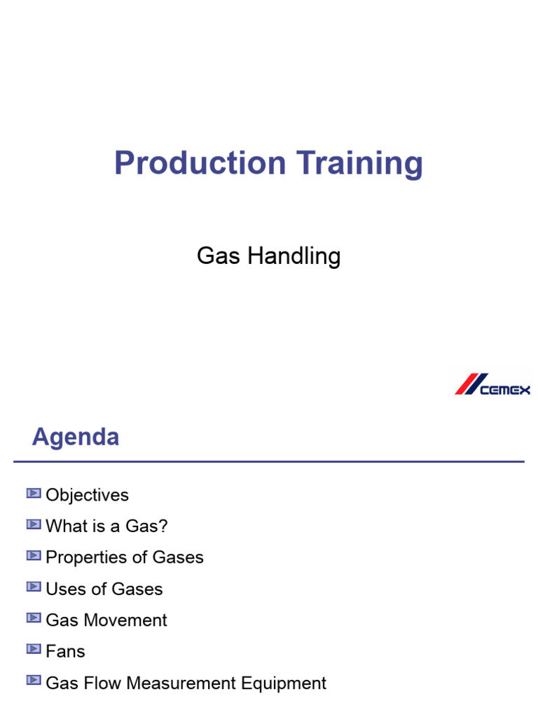 Prod Training - Gas Handling | PDF | Humidity | Gases