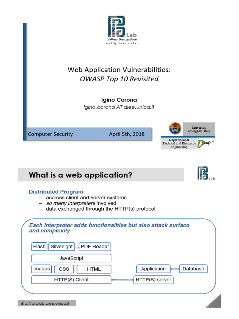 Lec 2017 OwaspTop10-2017-revisited | PDF | Information Security | World Wide Web