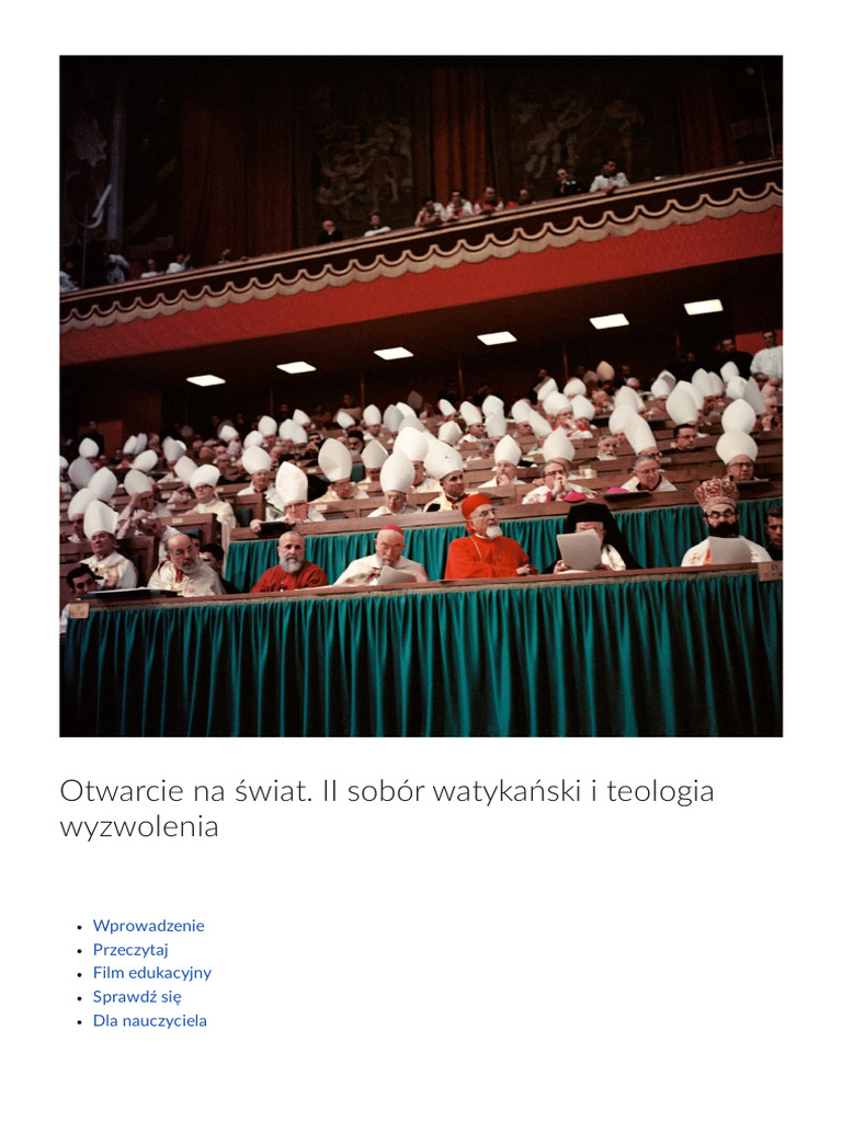 Otwarcie Na Swiat II Sobor Watyk | PDF