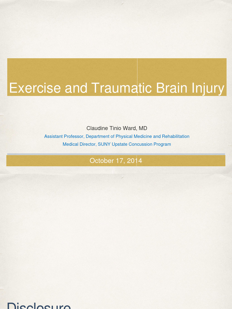 Ward | PDF | Concussion | Traumatic Brain Injury