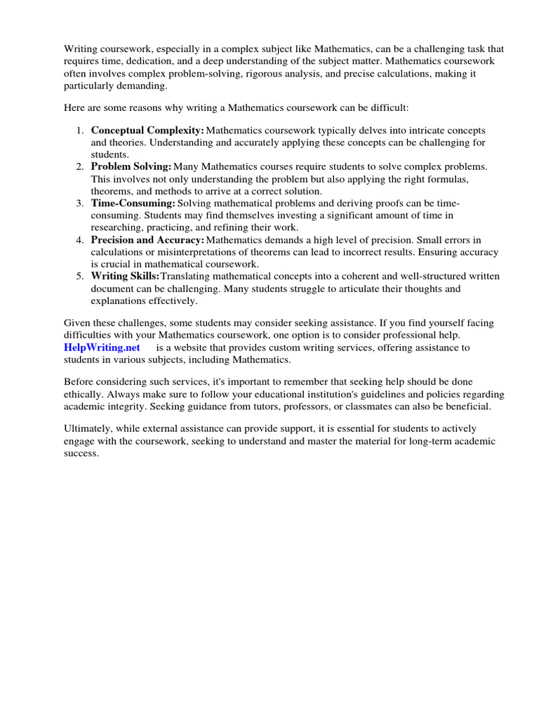 Coursework Mathematics T 2013 | PDF | Mathematics | Equations