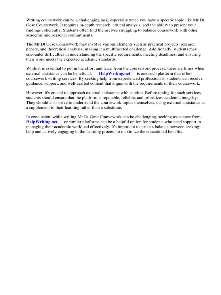 MR DT Gcse Coursework | PDF