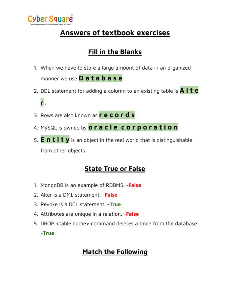 Textbook Exercise G7 M3 | PDF | Relational Database | Databases