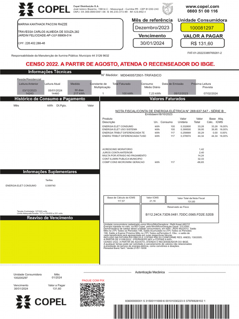 Comprovante de Residência | PDF | Brasil | Metrologia