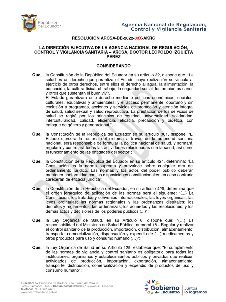 Arcsa Proyecto Borrador de Normativa Homeopaticos | PDF | Farmacéutico | Medicamentos con receta