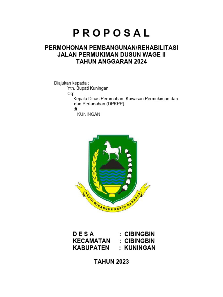Proposal Pembangunan Jalan SIPD | PDF