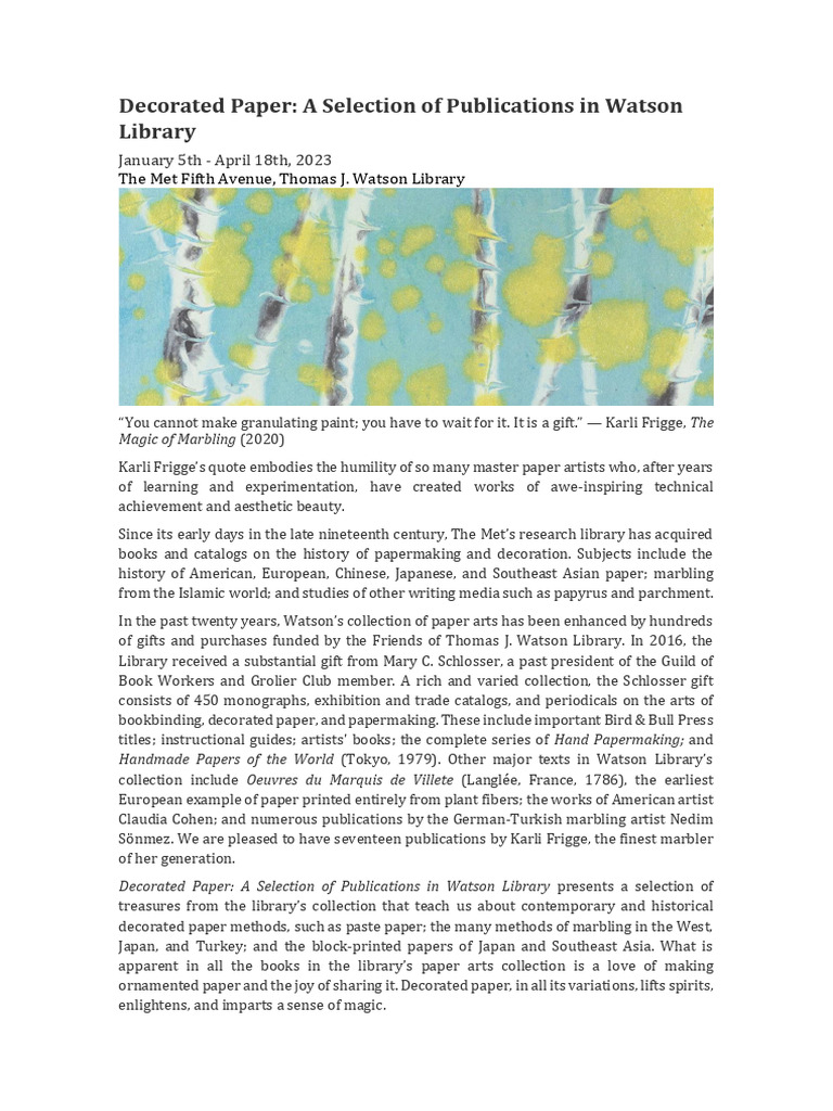 Decorated Paper | PDF