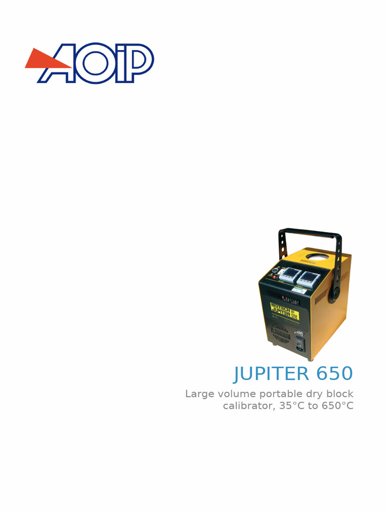 AOIP-Jupiter 650 | PDF | Thermometer | Thermocouple