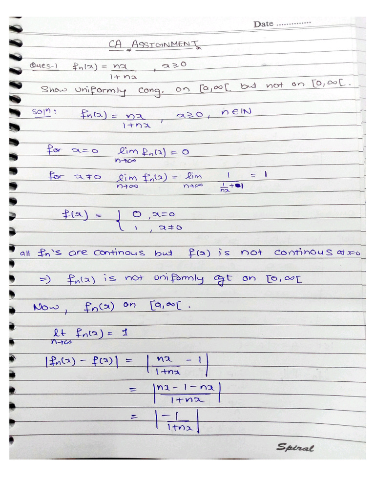 Sequence and Series of Function | PDF