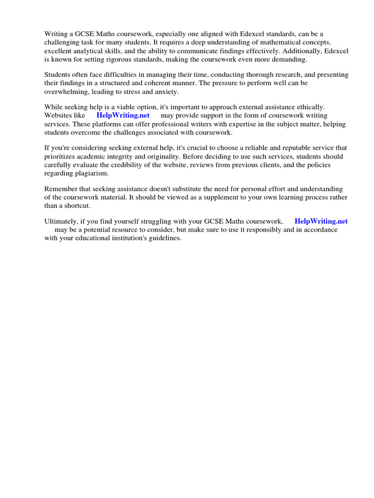 Gcse Maths Coursework Edexcel | PDF | Nonlinear System | Learning