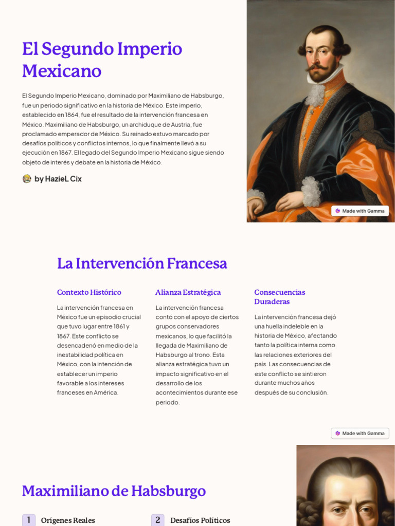 El Segundo Imperio Mexicano | Descargar gratis PDF | México | imperio ...