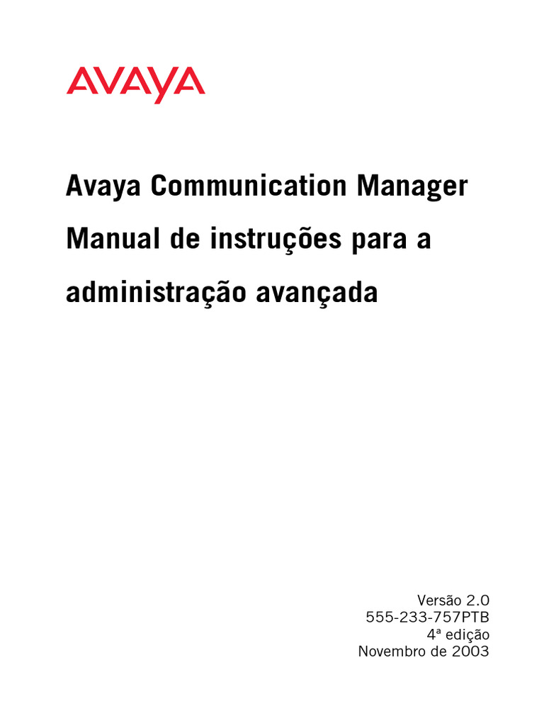 Administração Avançada do Avaya CM | PDF | Rede de computadores ...