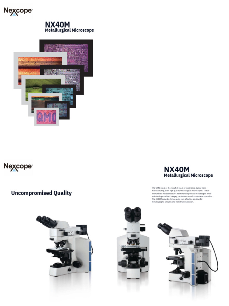 Nexcope - NX40M Full PDF | PDF | Glass Engineering And Science | Vision