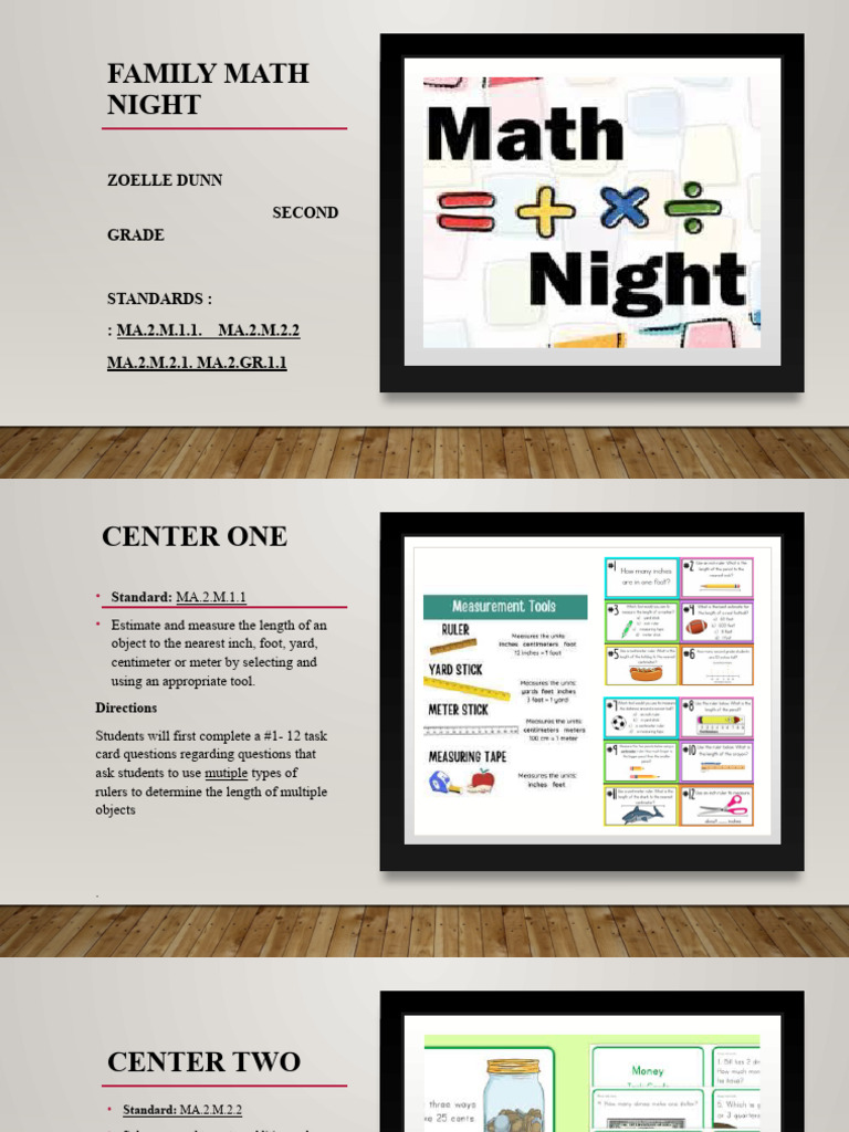 Second Grade Family Math Night Activities | PDF | Teaching Methods ...