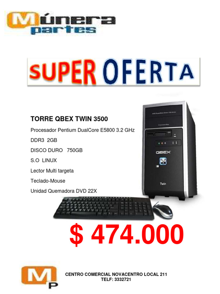 Torre Qbex Twin 3500 | PDF