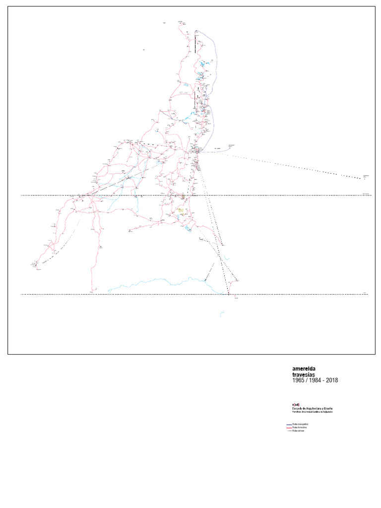 Mapa Amereida Travesía 1965 - 2018 | PDF
