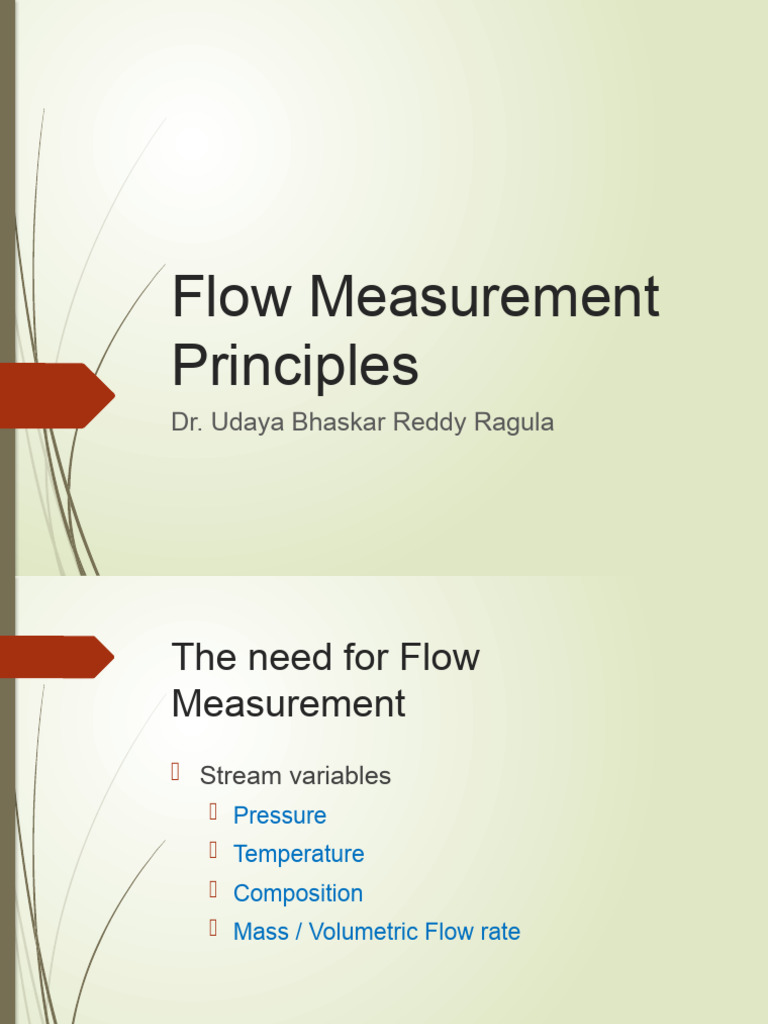Flow Measurement | Download Free PDF | Flow Measurement | Fluid Dynamics