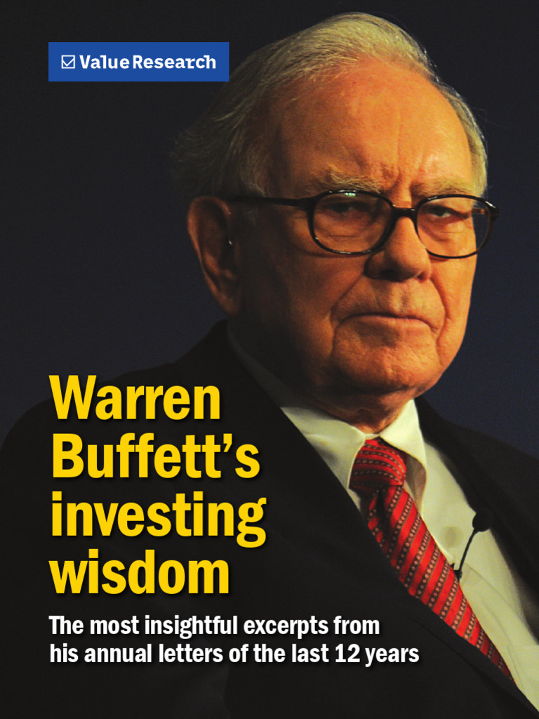 Warren Buffet Investing Wisdom | PDF | Investing | Share Repurchase