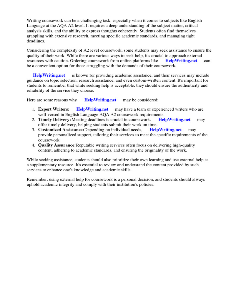 AQA A2 English Language Coursework Help | PDF | Linked In | Facebook
