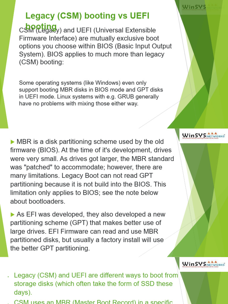 Gpt Vs Mbr Pdf Booting Ibm Pc Compatibles 