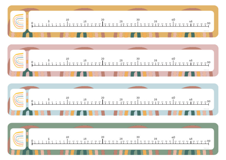 T N 10388 Muted Rainbow Themed 050 Number Line | PDF | Chess