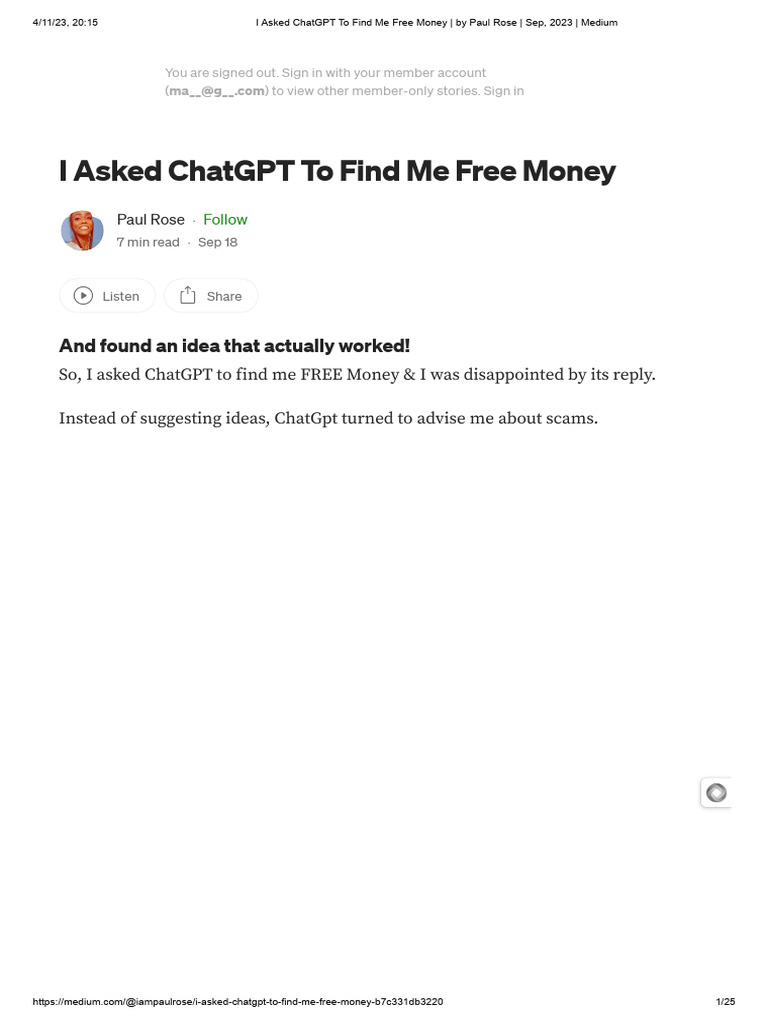 ChatGPT Money-Making Ideas Explored | PDF | Search Engine Optimization | Affiliate Marketing