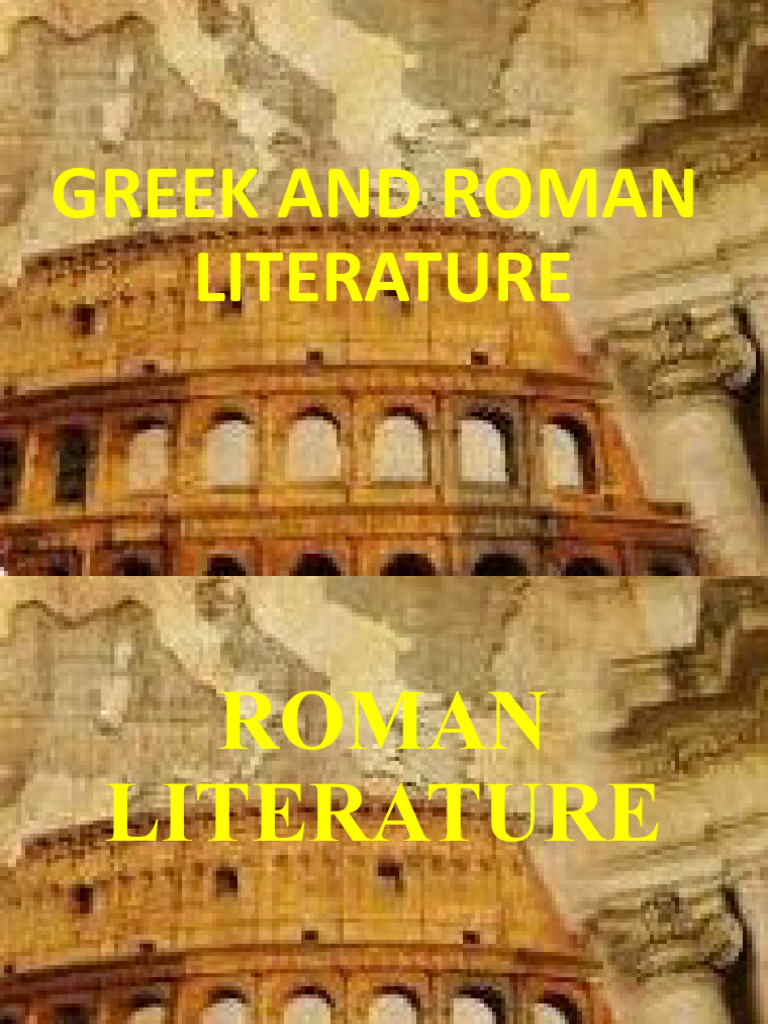 Overview of Greek and Roman Literature | PDF | Latin Literature | Greek ...