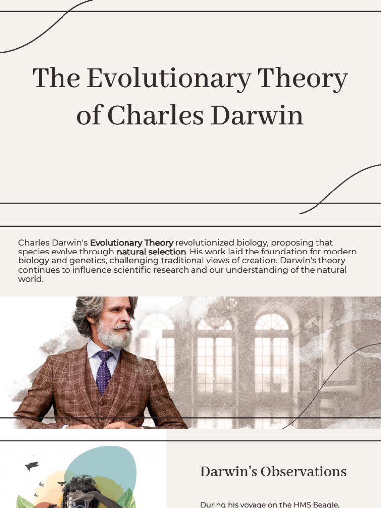 Charles Darwin Evolution Theory | PDF | Science & Mathematics