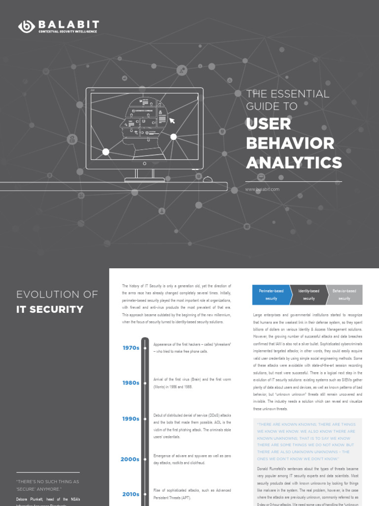 Balabit Essential Guide To User Behavior Analytics | PDF | Computer ...