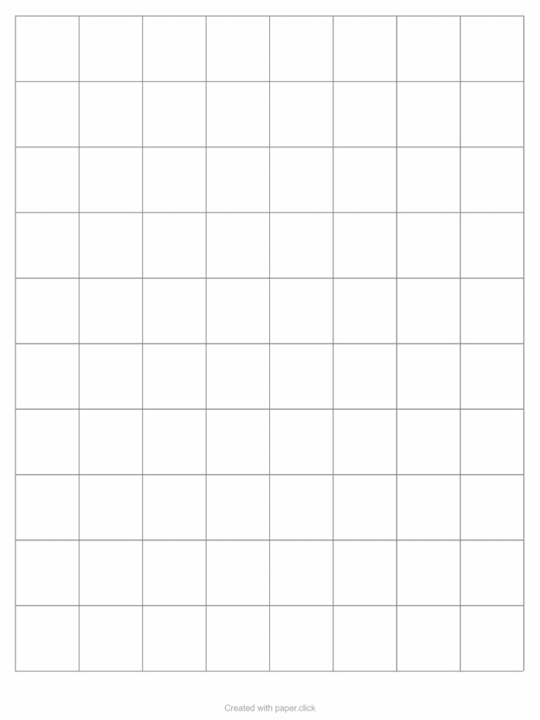 1 Inch Graph Paper | PDF