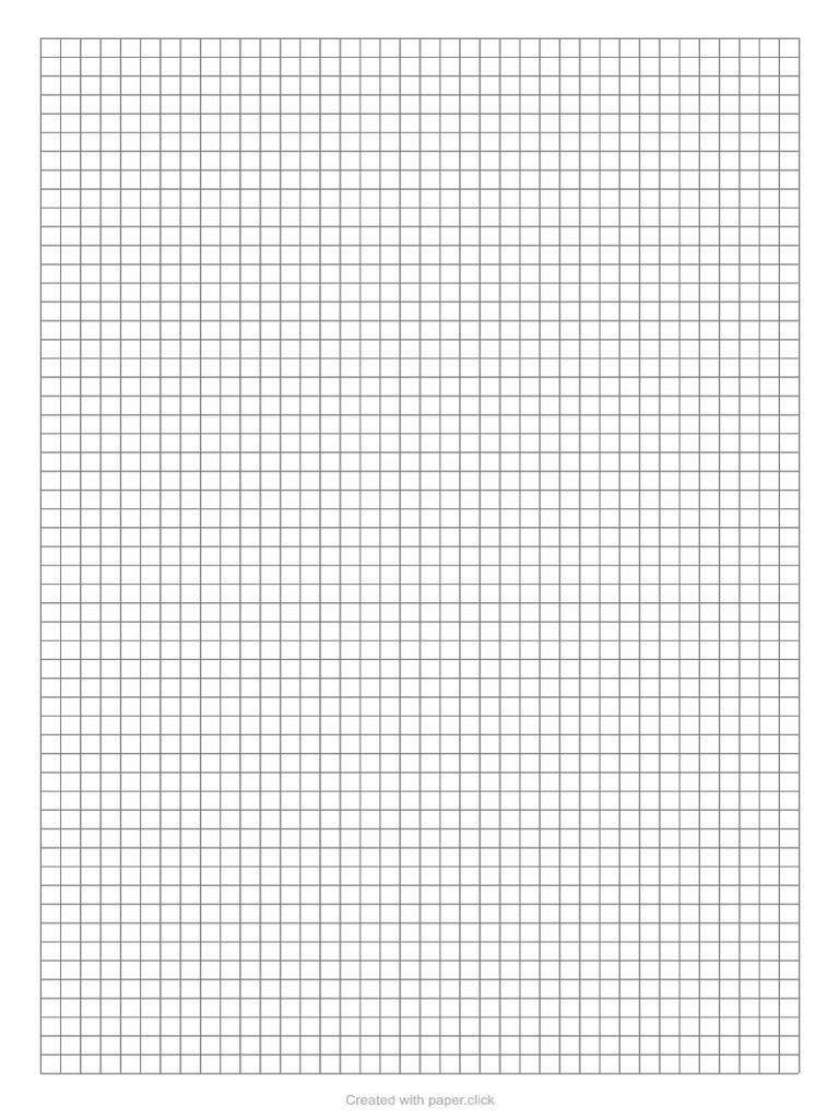 A4 Small Square Graph Paper | PDF