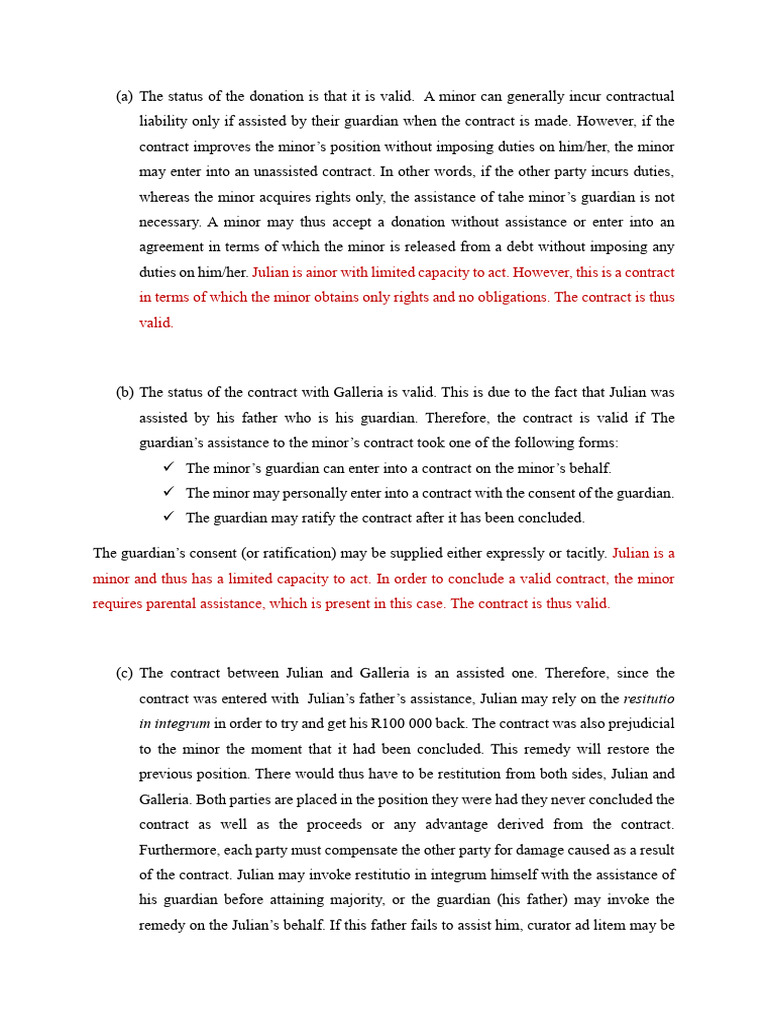 Tut 5 | PDF | Misrepresentation | Damages