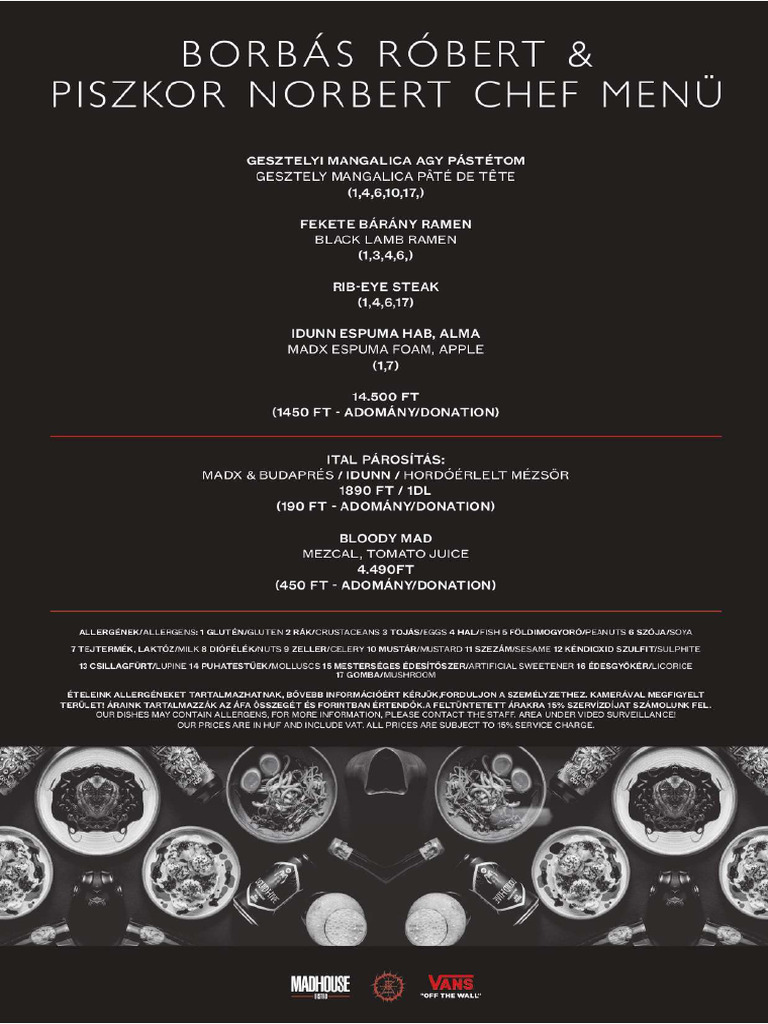 Borbas Robert Menu A4 Page 0001 | PDF