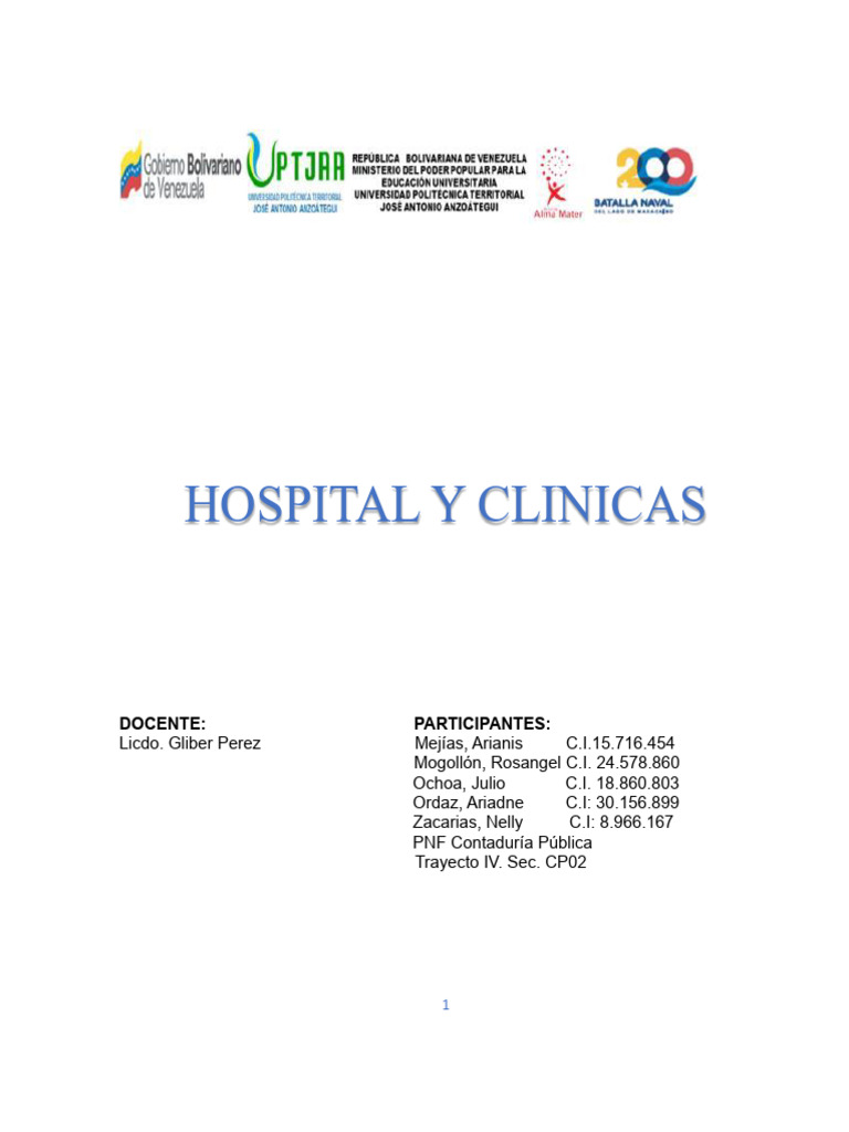 Contabilidad de Hospital Nuevo | PDF