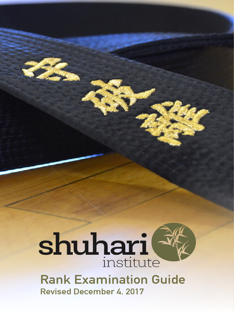 Shuhari Institute Rank Examination Guide | PDF | Karate | Kata