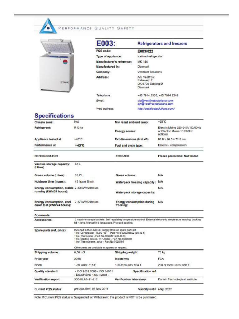 PQS MK 144 E003-022 | PDF