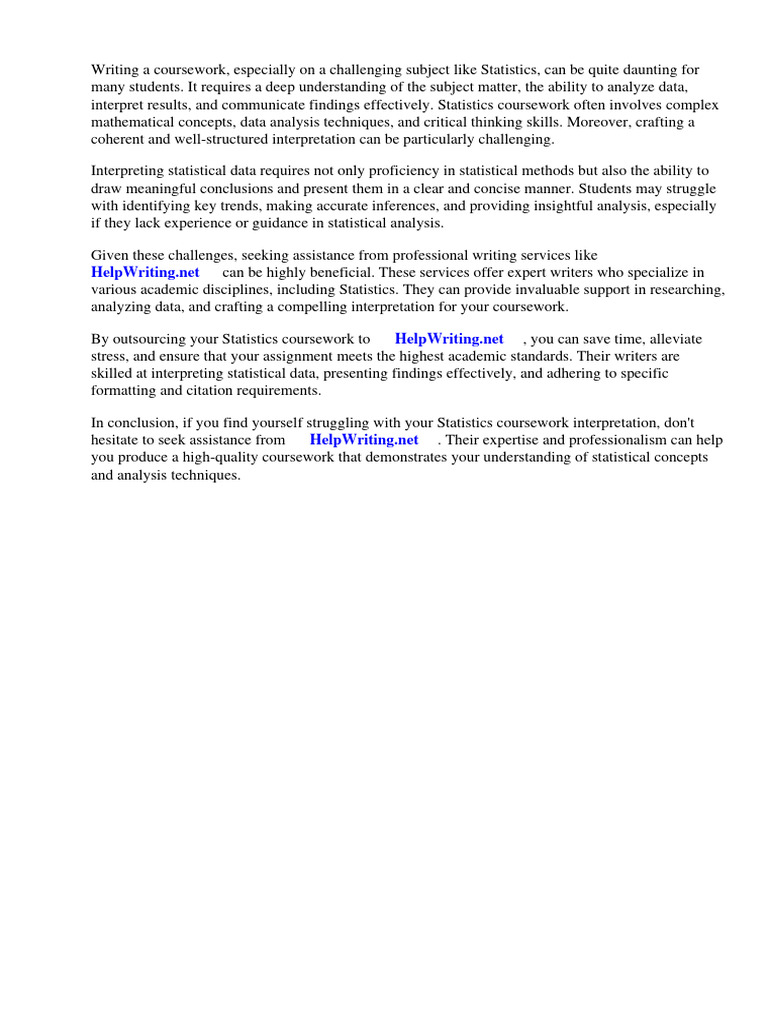 Statistics Coursework Interpretation | PDF | Statistics | Histogram