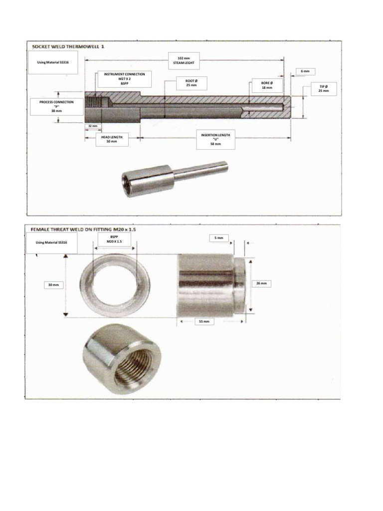 Socket Weld Thermowell | PDF