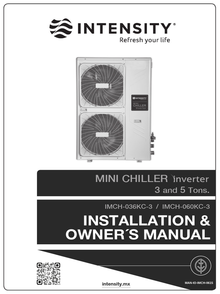 Installation Onwers Manual Mini Chiller Inverter Intensity 0 | PDF ...