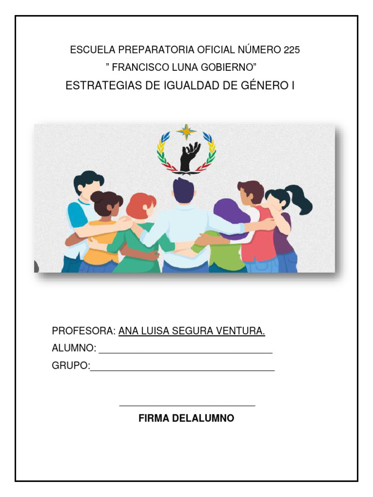 Cuadernillo de Igualdad de Genero Segundo Ana Luisa Segura | PDF ...