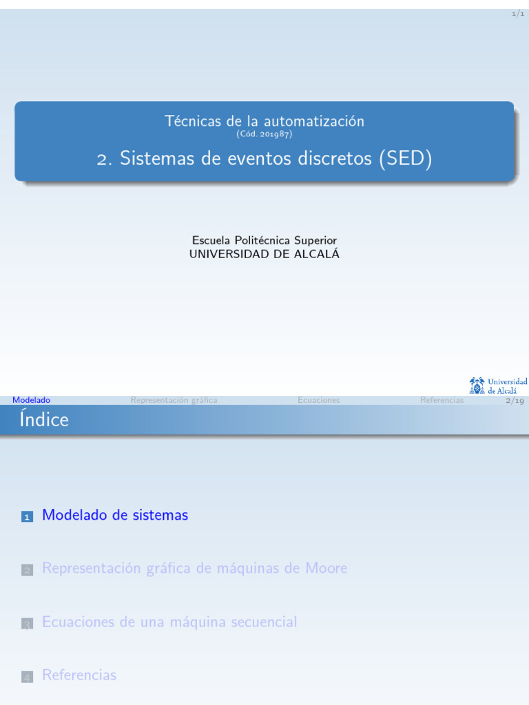 Sistemas de Eventos Discretos | PDF | Función (Matemáticas) | Ecuaciones