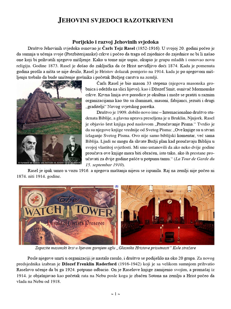 Jehovini Svjedoci | PDF
